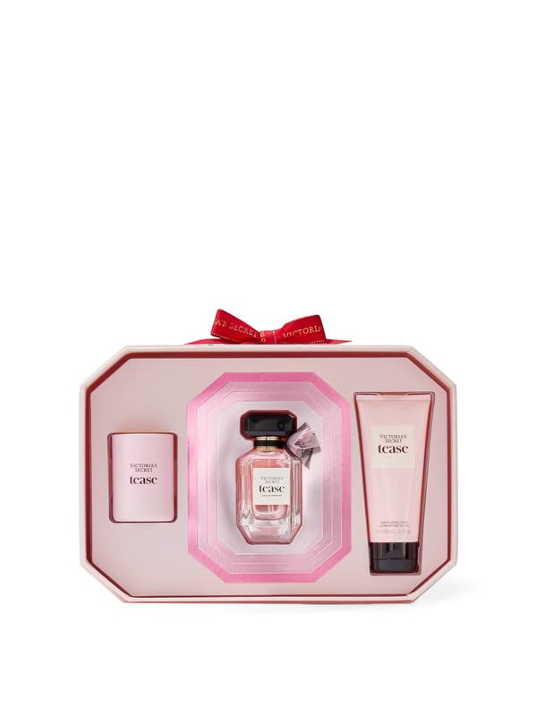 Victoria's Secret Tease Eau de Parfum 5 Piece Gift Set: 3.4 oz. Eau de Parfum, Mini Eau de Parfum, Body Wash, Body Lotion, & Whipped Body Butter