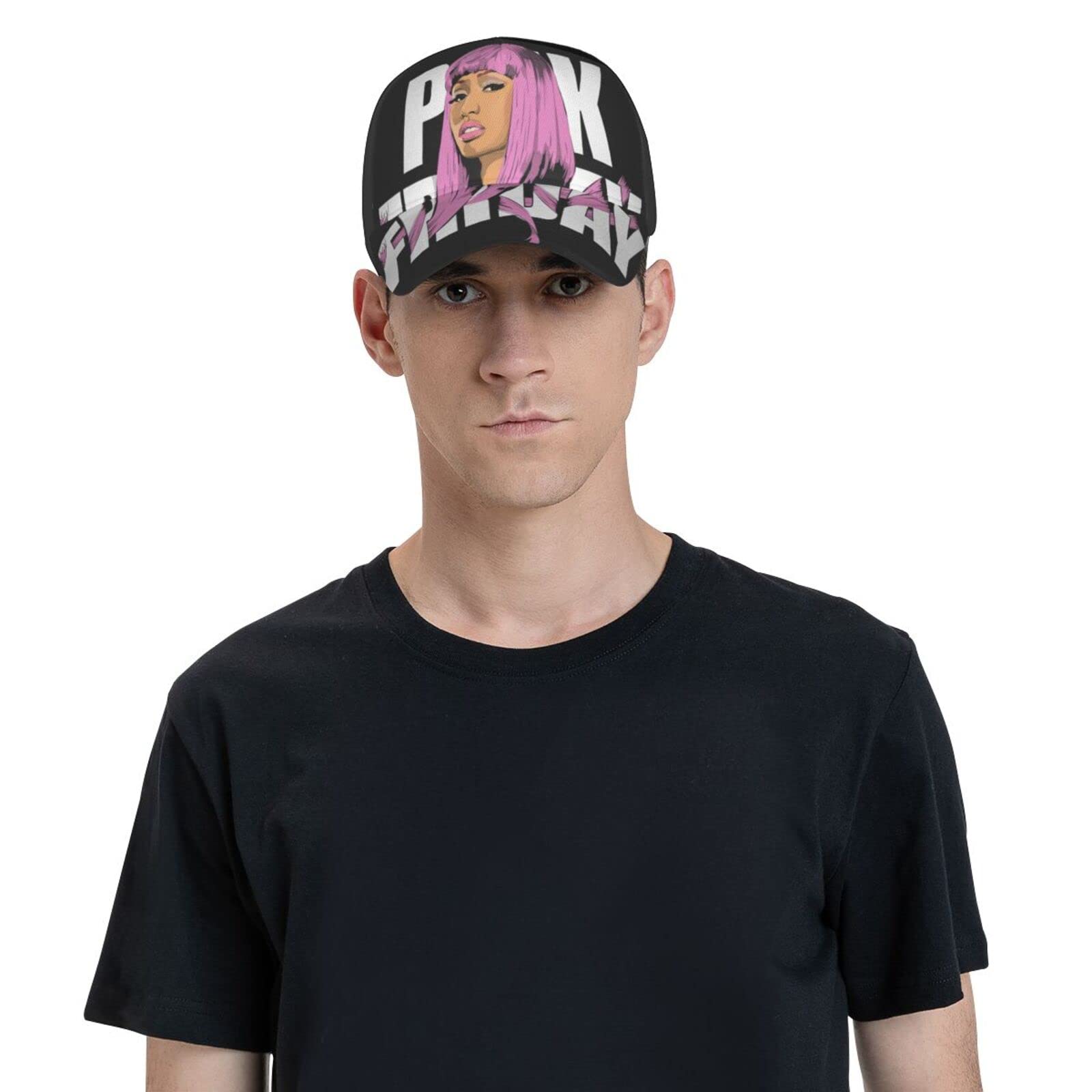 Nicki Music Singer Minaj Band Baseball Cap Women Men Adjustable Size Running Hat Black