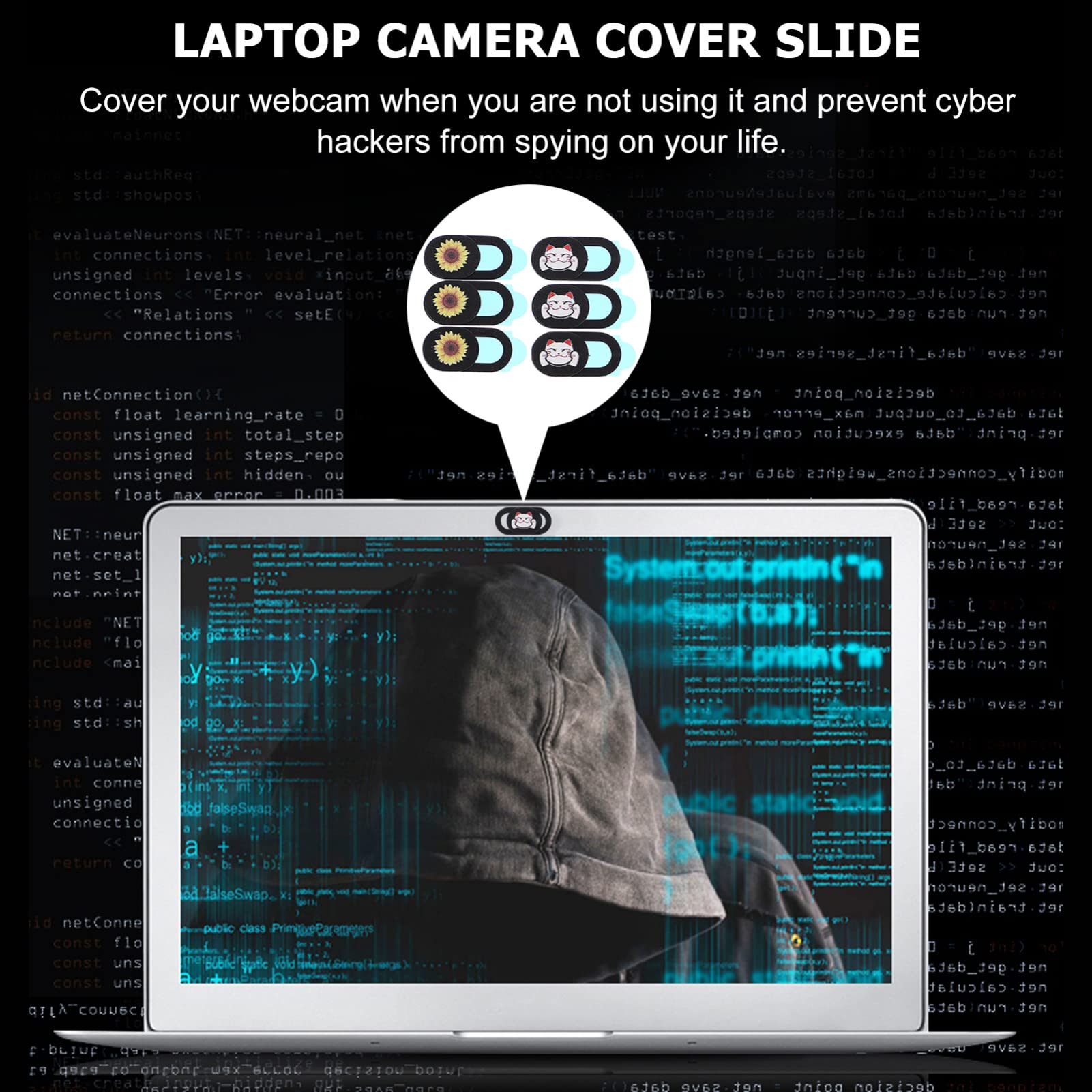 SOLUSTRE 6pcs Camera Cover Webcam Privacy Cover Webcam Cover Computer Cover Plate Plastic