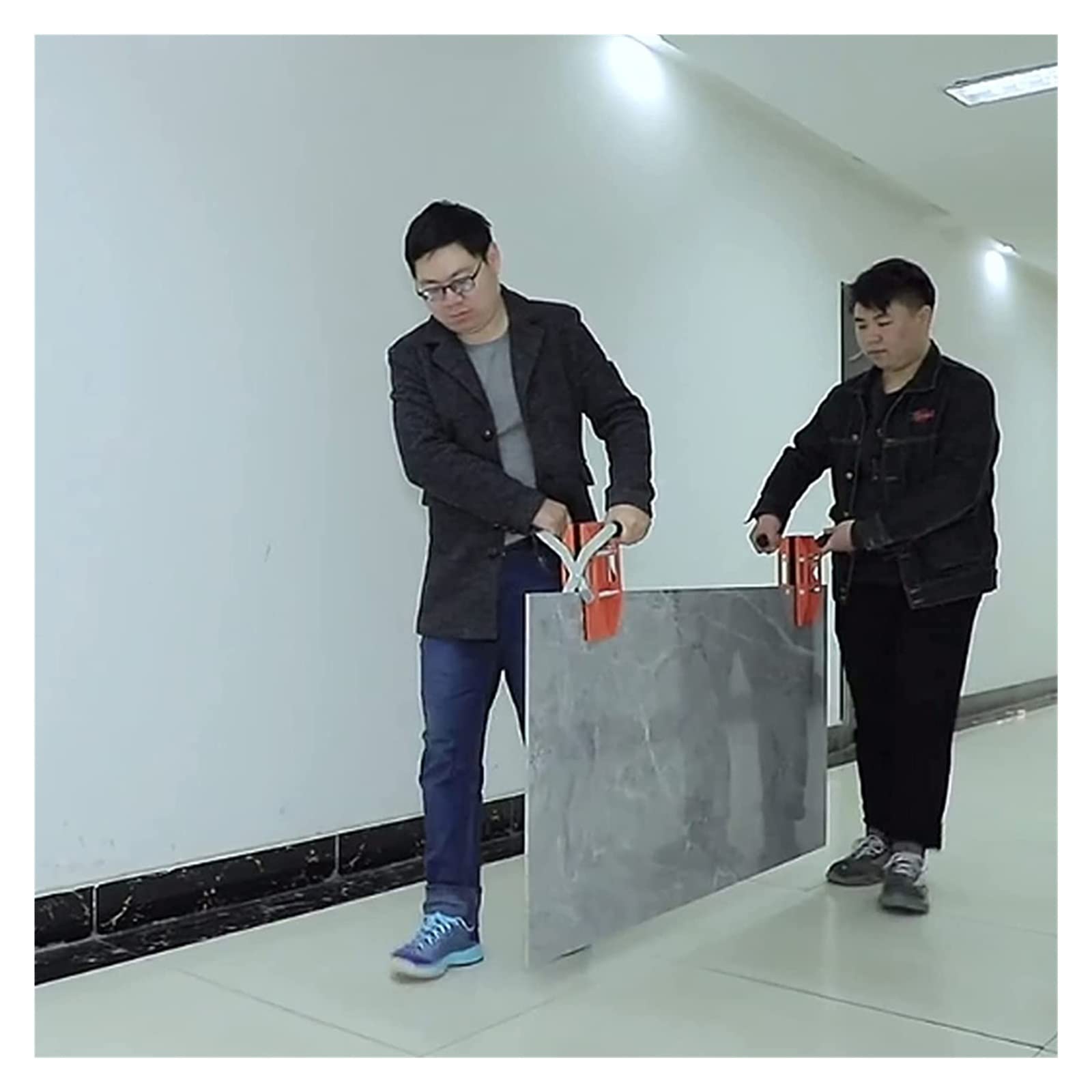 Stone Seamless Seam Setter Granite Carrying Clamps Double Handed Stone Panel Carriers Lifter Tools For Lifting Quartz Worktops Slabs Marble(Color:1 PC)