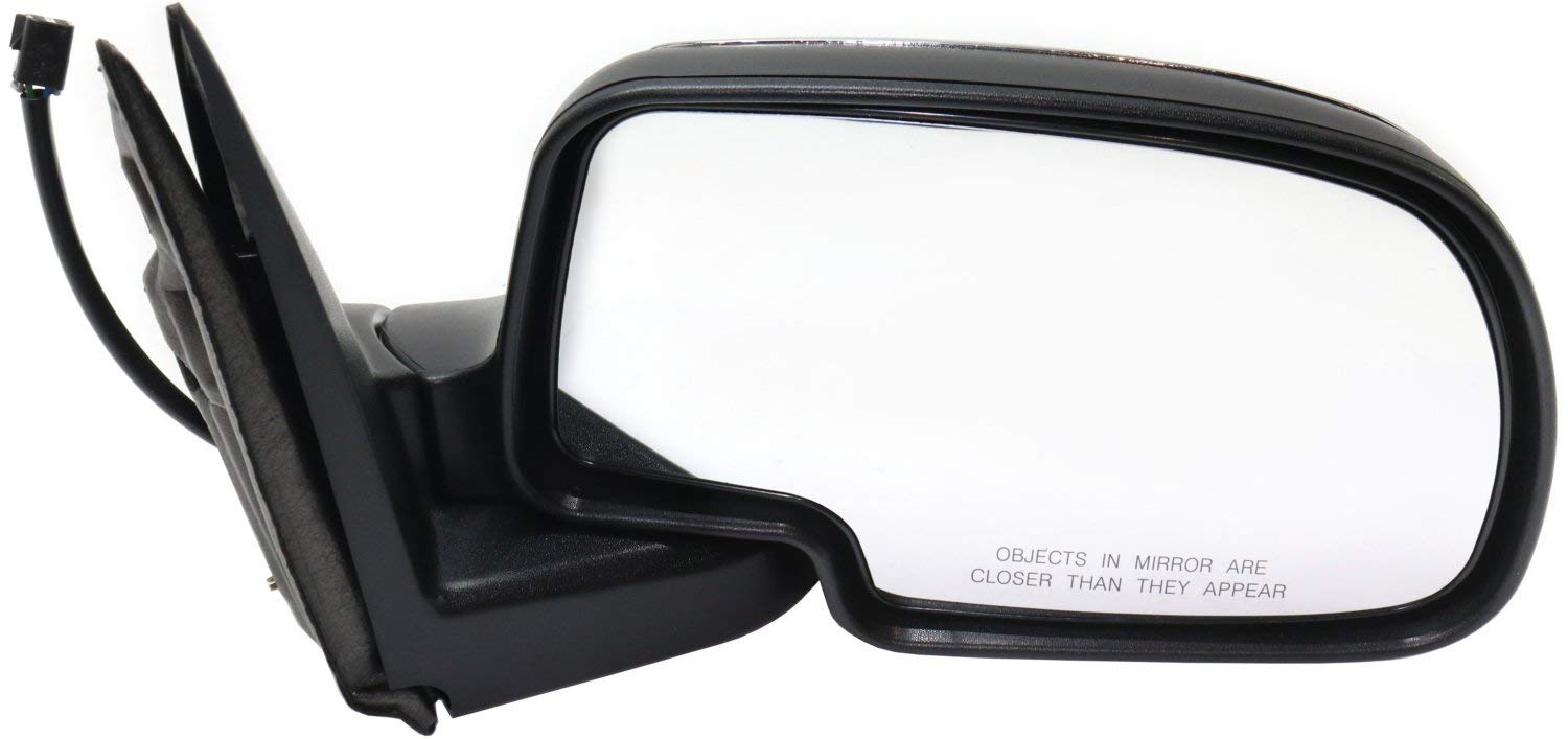 Kool Vue Right Power Non-Heated Door Mirror Compatible With Chevrolet Silverado 1500 1999-2002 Without Puddle Lamp Chrome Extended Cab & Standard Cab