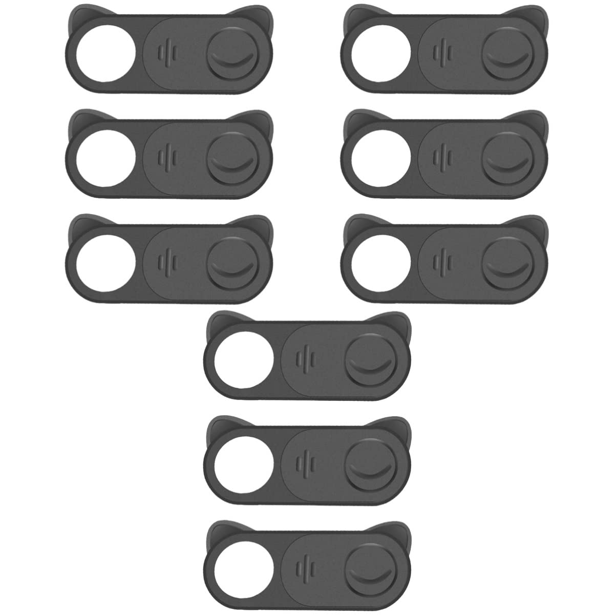 SOLUSTRE 9 pcs Camera Cover Web Camera Shutter Black Camera Lens Cover Webcam Slide Cover Webcam Sliding Blocker Cover Webcam Cover Computer Privacy Covers tabletd Thin Slider abs Protector