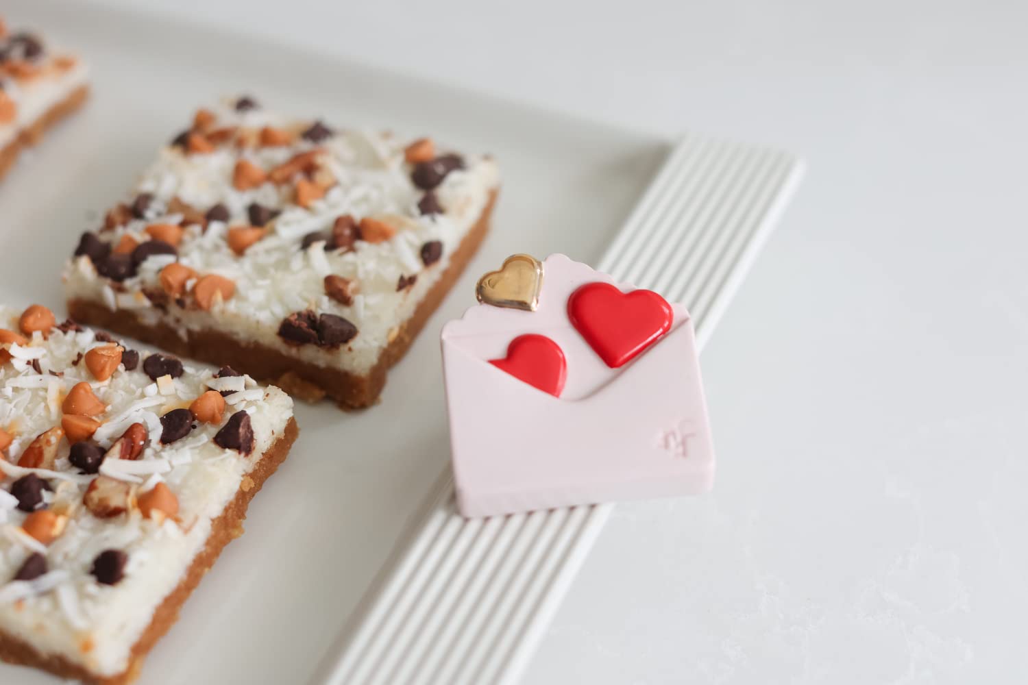 Nora Fleming Love Notes (Valentine Envelope) A297 - Hand-Painted Ceramic Valentine's Day Décor - Spring Minis for The Home and Office