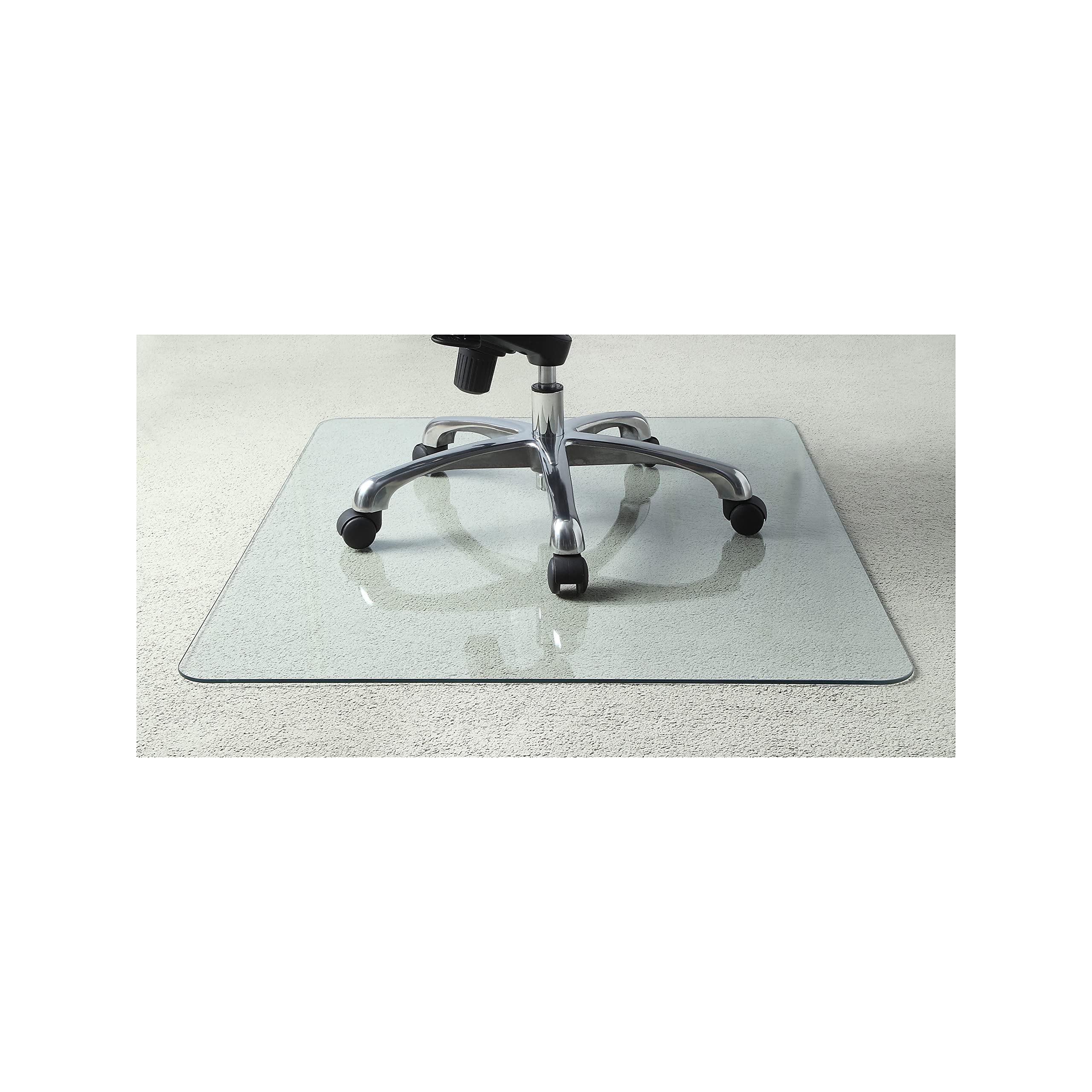 Lorell Tempered Glass Multi-Surface Chair Mat, 36"