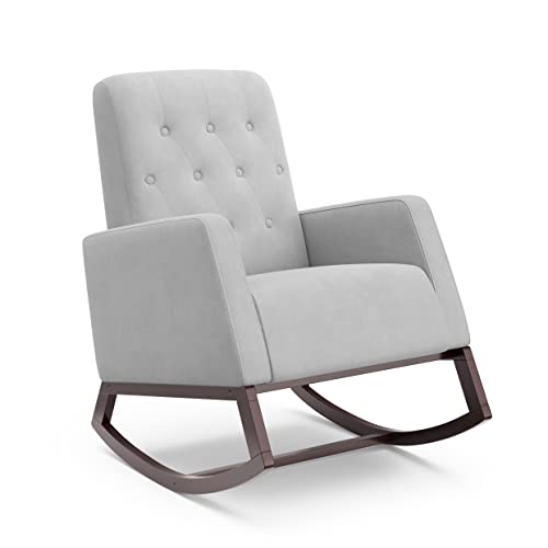 STORKCRAFT Northern Lights Nursery Rocker, Rocking Chair, Espresso/Steel