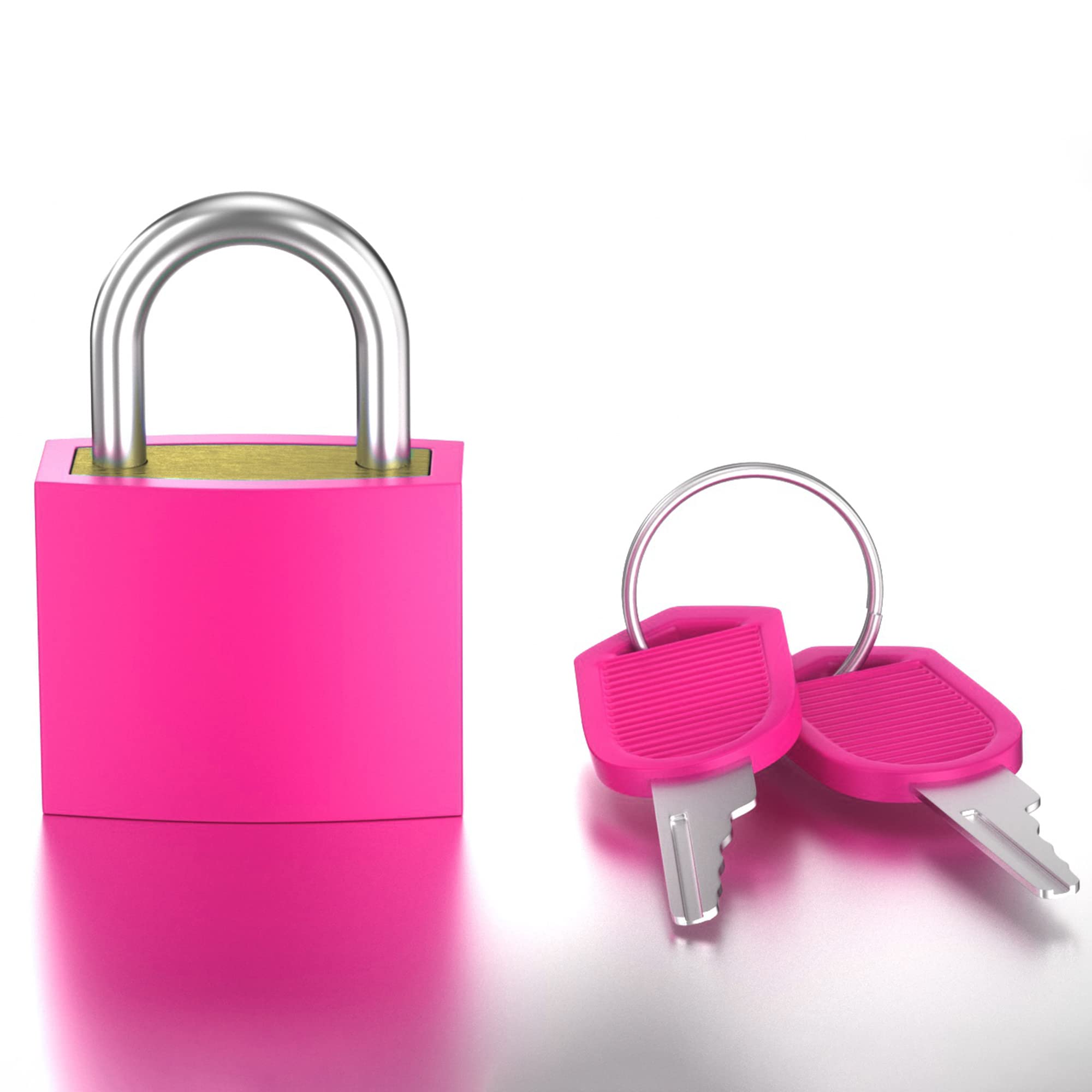 OljezziYa 10 Pcs Suitcase Locks with Keys, Small Padlock with Key, Luggage Padlocks, Mini Keyed Padlock for Travel Bags, School Gym Locker, Toolbox - 23mm (Colorful)