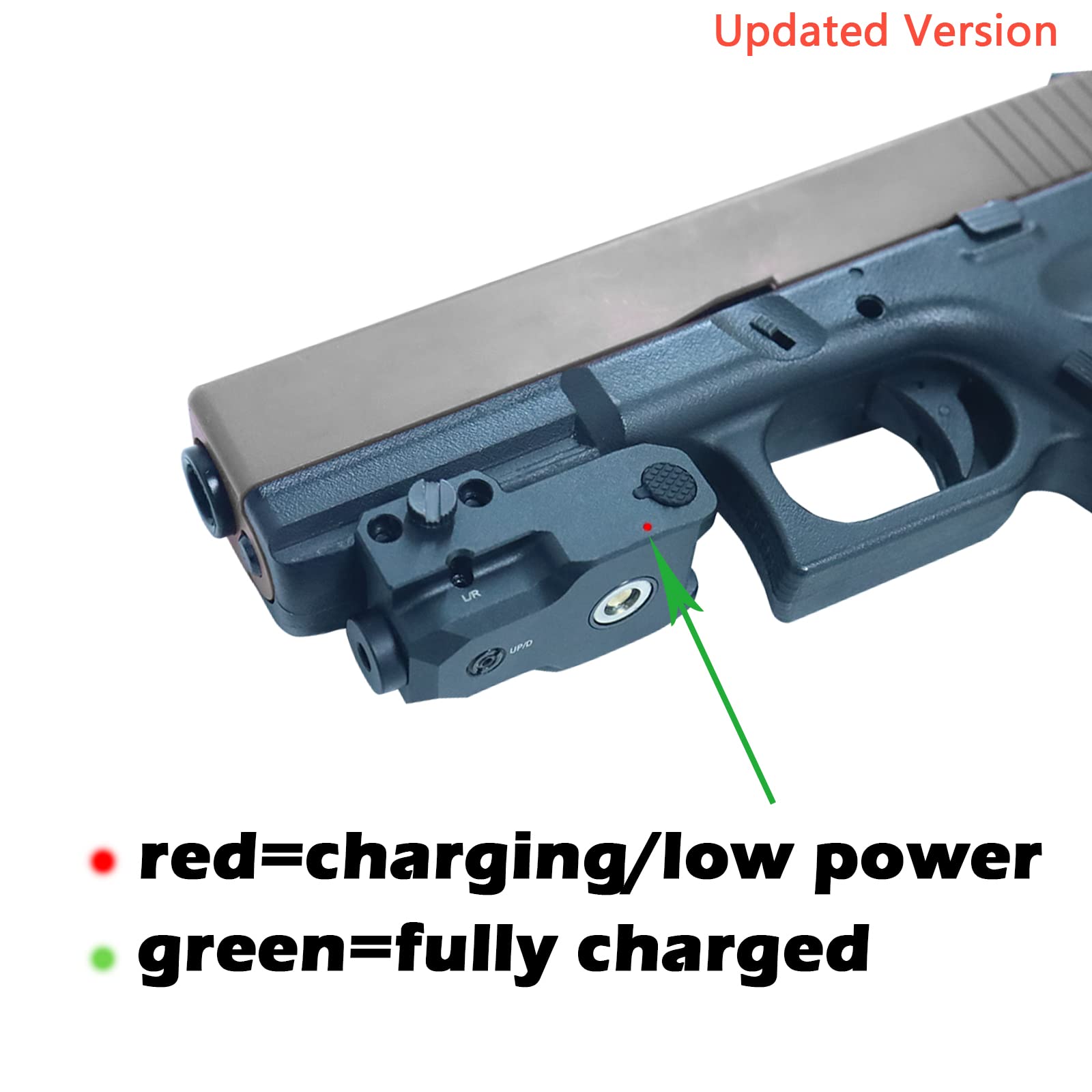 Nihowban Red/Blue/Purple/Green Laser Sight Picatinny Weaver Rail Mount,Magnetic Rechargeable Red Beam for Pistol Handgun Rifle,Easy to Install and Adjust
