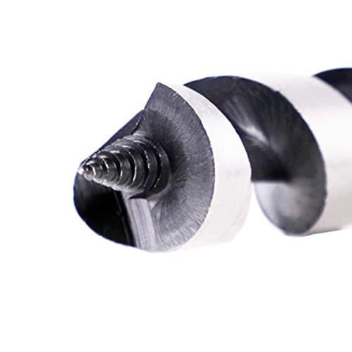 SOMADA 3/4-Inch x 12-Inch Auger Drill Bit for Wood, Hex Shank 3/8-Inch, Ship Auger Long Drill Bit for Soft and Hard Wood, Plastic, Drywall and Composite Materials