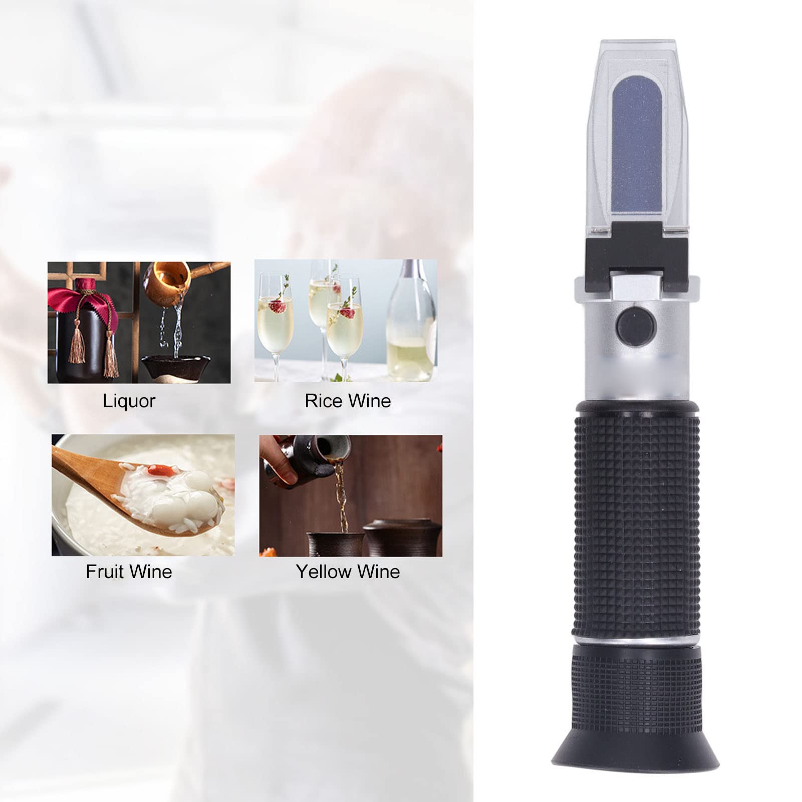 Refractometer Meter Gauge Brix Refractometer for Brewing Beer Wort Refractometer 0β80% Wine Refractometer