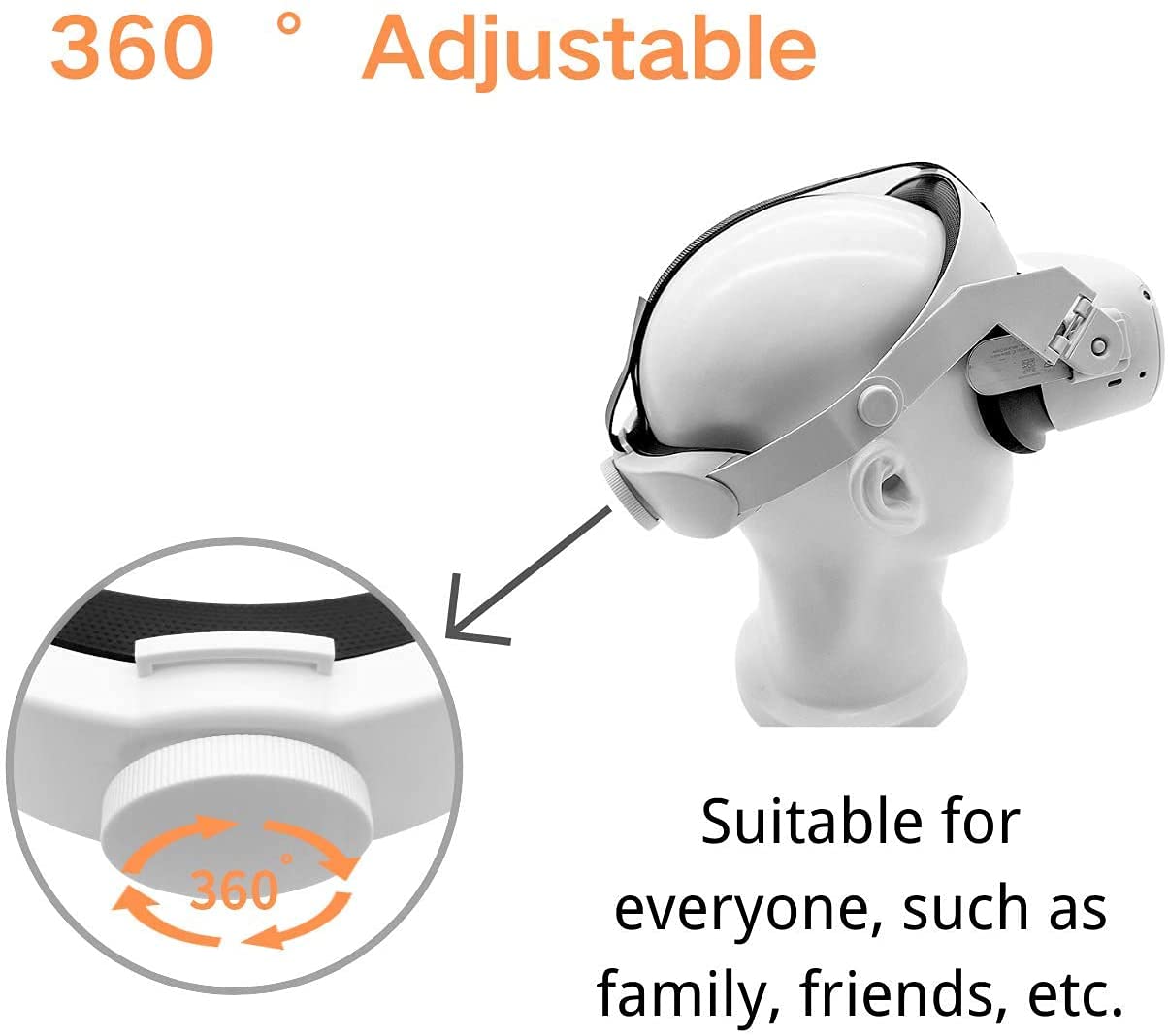 Oculus Quest 2 Accessories Bundle - Oculus Quest 2 Head Strap with Hard Shell Travel Case, Includes Multiple Oculus Quest 2 Accessories [ 2021 All in One Bundle ]