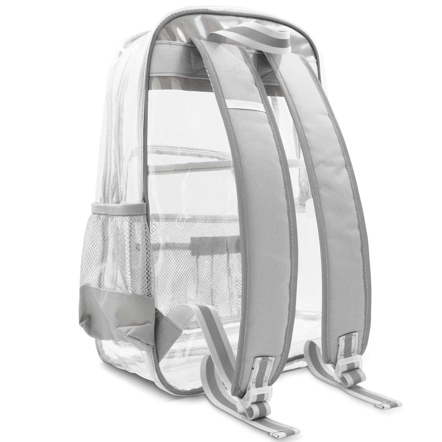 Meister All-Access Clear Backpack - Meets School & Event Security Bag Requirements - Safety Reflective