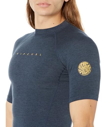 Rip Curl Dawn Patrol Performance Short Sleeve UV Tee Navy Marle 1 2XL