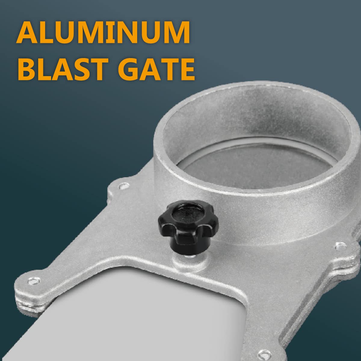 POWERTEC 70165V 3-Inch Aluminum Blast Gate, 1 PK