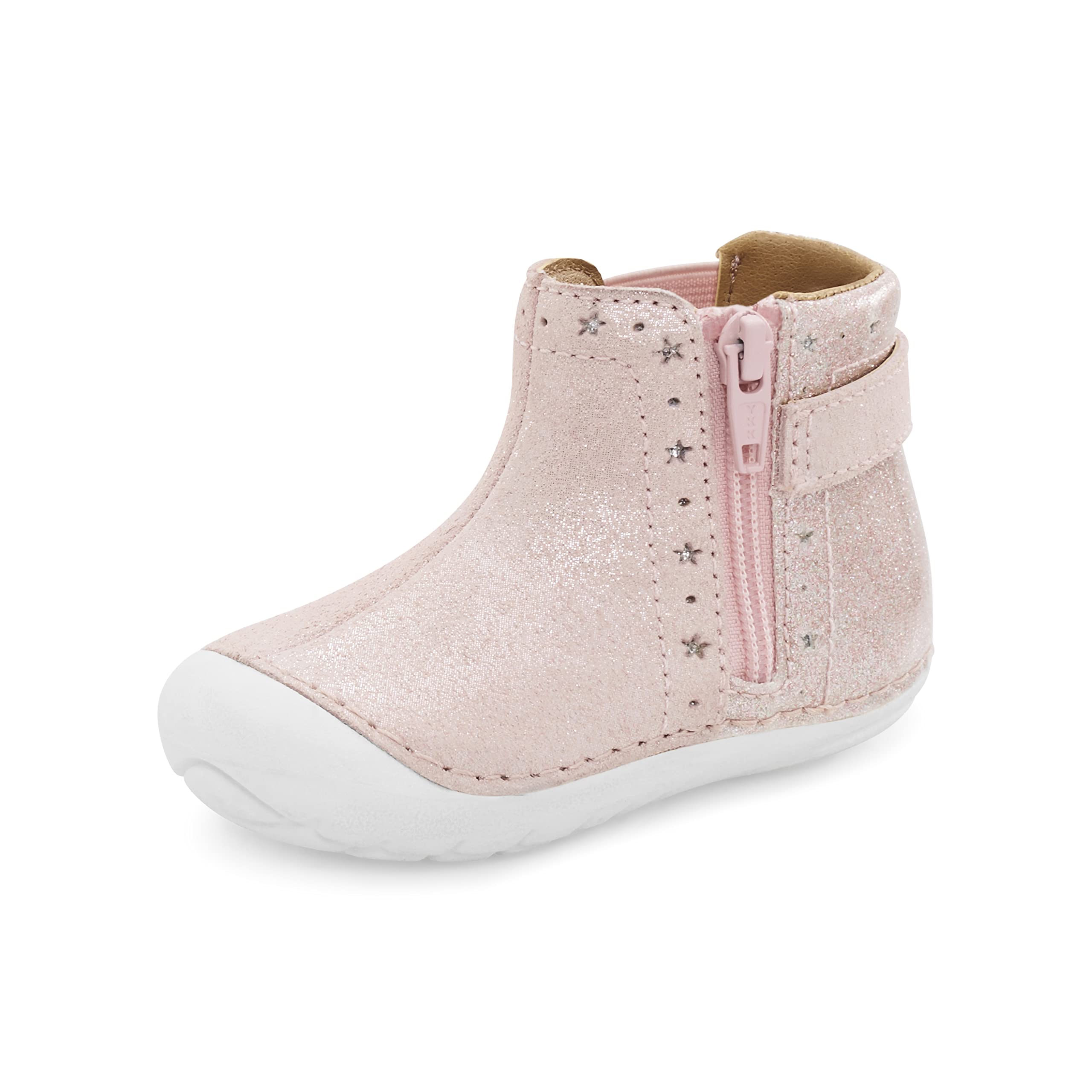 Stride Rite Baby Girls SM Agnes First Walker Shoe, Pink, 3 Infant