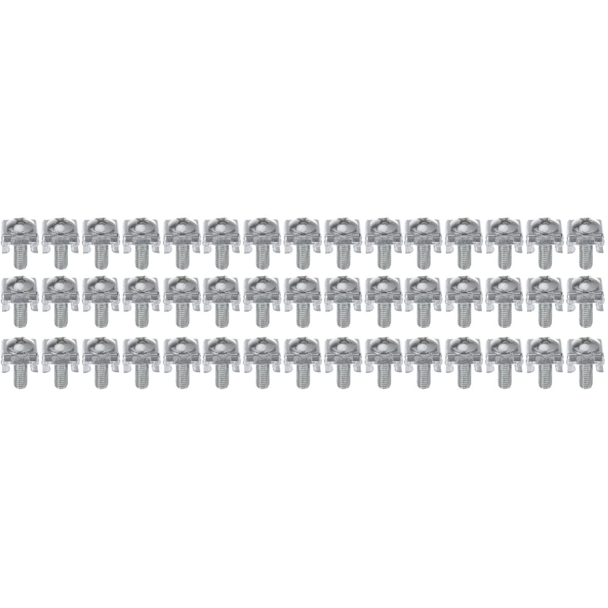 VILLCASE 300 Pcs Nut Fitted Workaho Workiut Rack Mount Hardware Server Shelves Computer Servers Cabinet Screws Network Rack Screws Rack Mount Screw To Clamp Frame Clip Steel