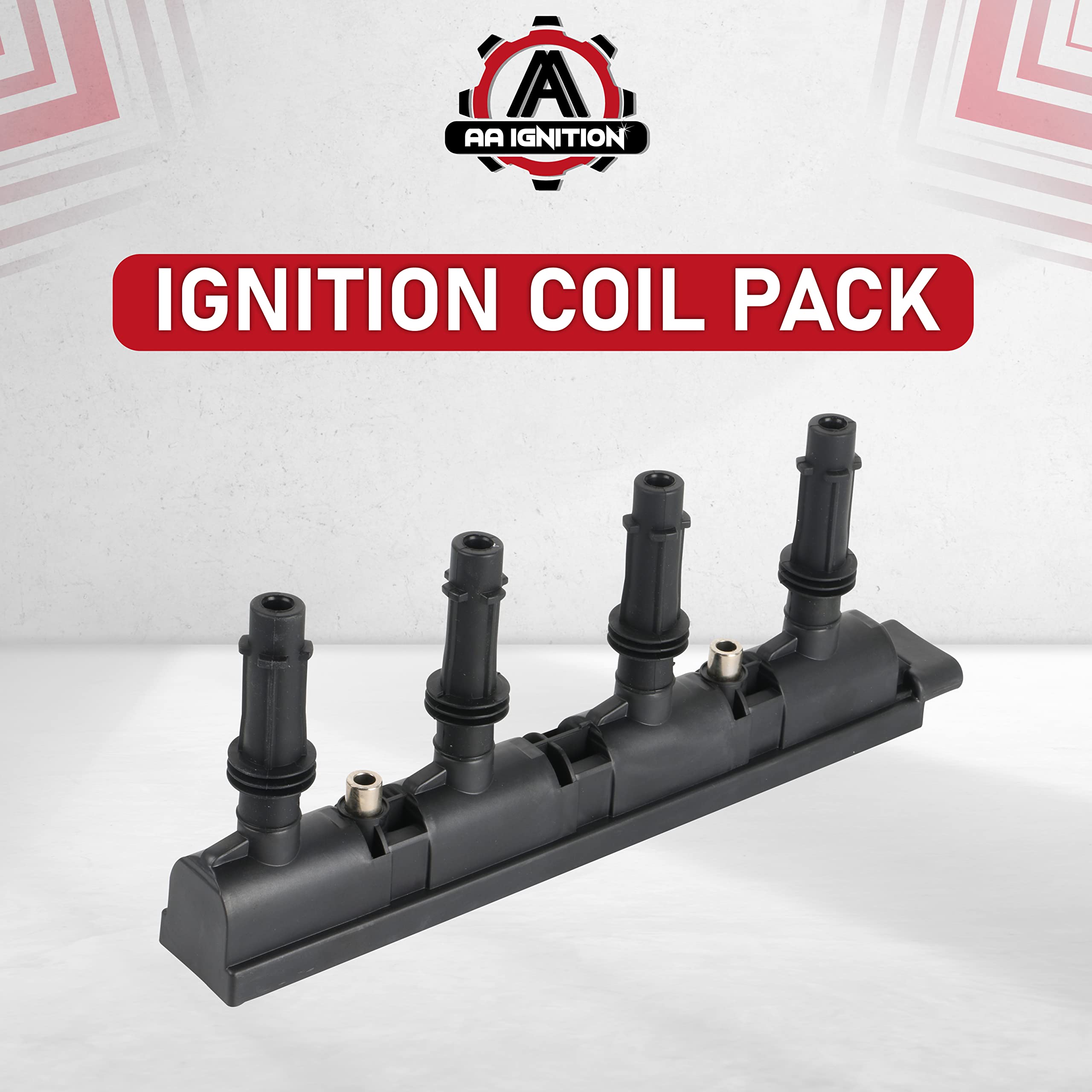 Ignition Coil Pack - Compatible with Chevy, Buick, Cadillac Vehicles - 2011-2018 - 1.4L Encore, ELR, Cruze, Cruze Limited, Sonic, Trax, Volt - Replaces D521C, 55577898, 55579072, 25198623, UF669