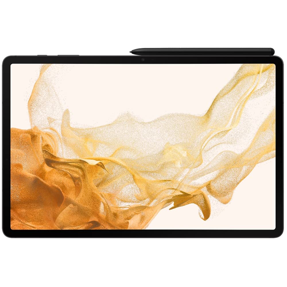 SAMSUNG Samsung Galaxy Tab S8+ Plus w/Low Latency S-Pen (128GB, 8GB) 12.4’’ 120Hz AMOLED, Snapdragon 8 (4nm), All Day Battery, Android 12 Wi-Fi Tablet SM-X800 US Model (Graphite) (Renewed)