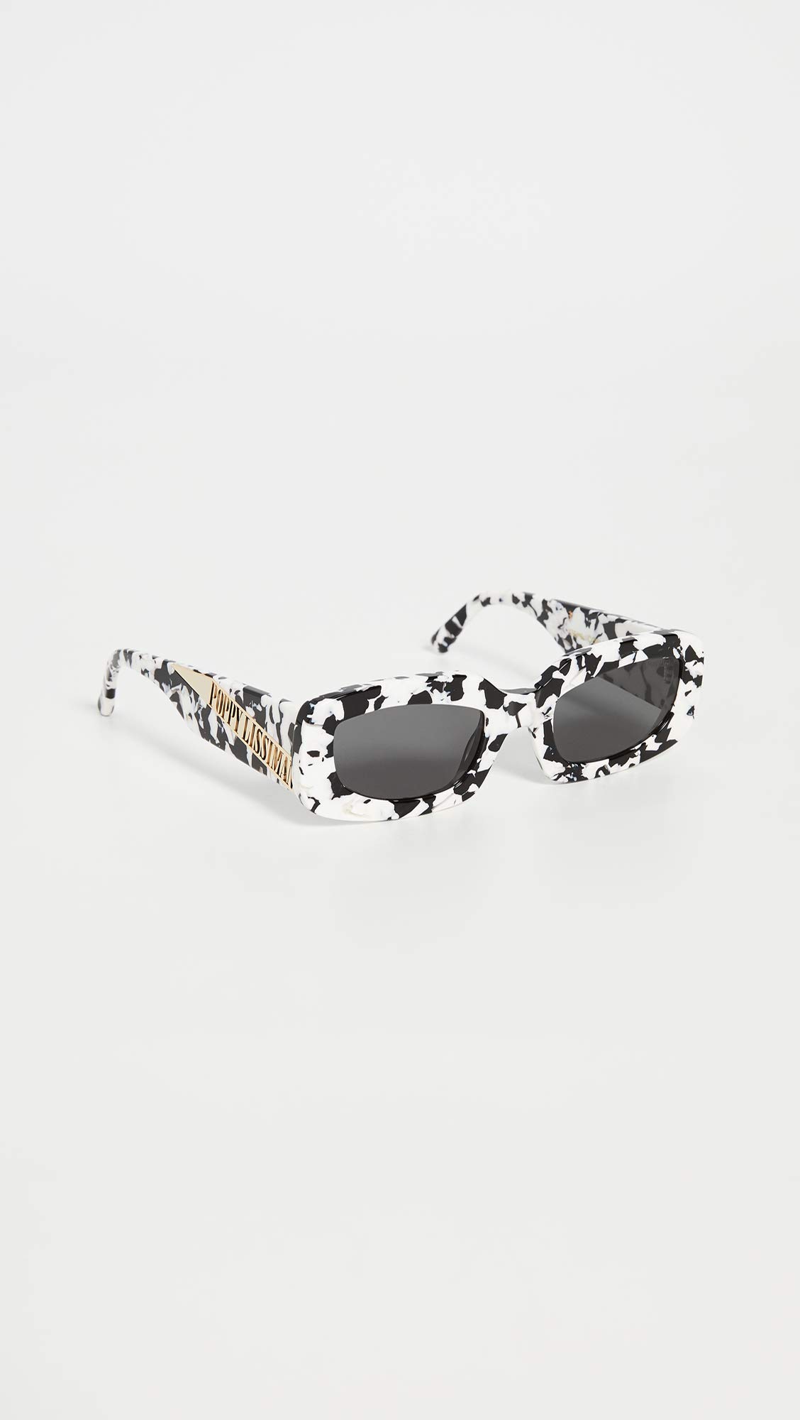 Poppy Lissiman Women's Stevie Sunglasses, Cow, Tan, Black, One Size