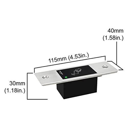 Visionis VIS-3026 Access Control Indoor Outdoor Rated IP66 Metal Card Reader Wiegand Only System Flush Mount Design with 3000 Users