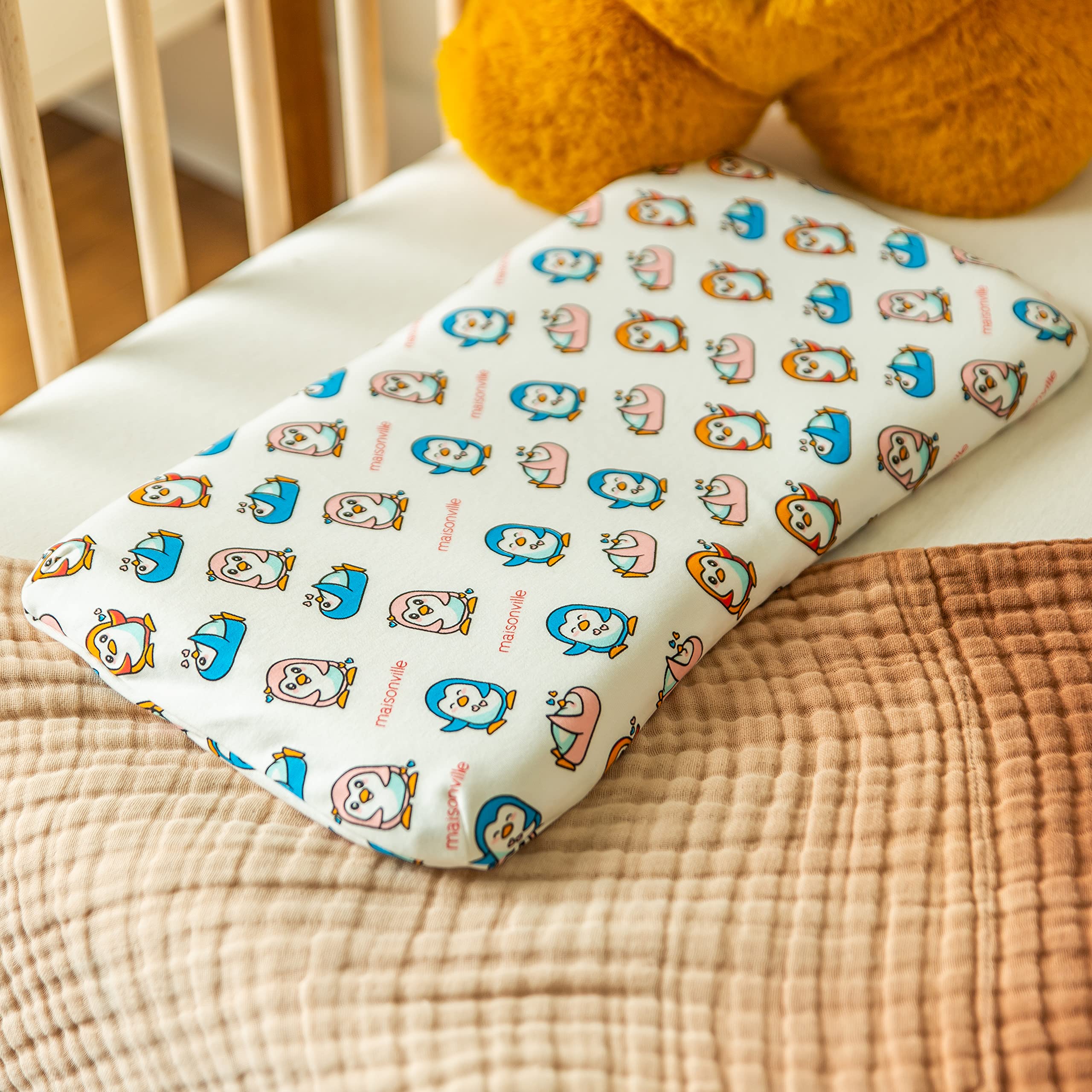 Memory Foam Toddler Pillow for Kids β 2x Cute Pillowcases for Comfort, Support & Convenience β Hypoallergenic, Breathable, Oeko-Tex Certified, Eco-Friendly β Make Bedtime a Playful Journey