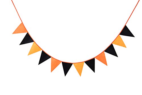 LOVENJOY Felt Black and Orange Banner Graduation Party Decoration