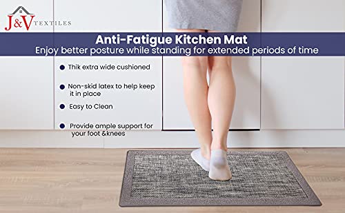 Relax Series Oversized Oil- and Stain-Resistant Anti-Fatigue Kitchen Mat (Espresso)*