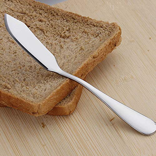 NAWOVAO Butter Knife Stainless Steel Butter Spreader, 4 Pack 5.7 inch Breakfast Spreads for Cheese and Condiments