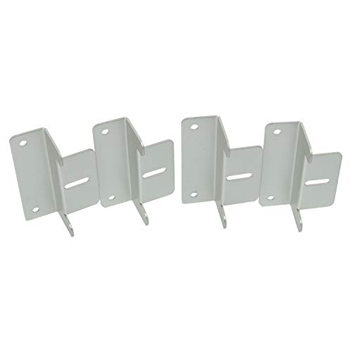 Yaegoo Solar Panel Mounting Z Brackets Kit with Nuts and Bolts for RV Camper,Boat,Wall and Other Off Gird Roof Installation,A Set of 4 Units (4 Set)