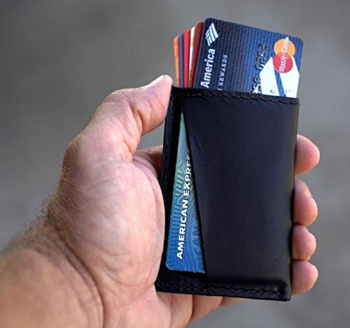 KORE Men's Slim Wallet + Carbon Fiber Money Clip [RFID Block]