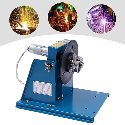 Rotary Welding Positioner Turntable Table, 10KG Rotary Welding Positioner Turntable Table 110V Mini 0 to 90° Welding Positioner Positioning Turntable, Portable Welder Positioner Turntable Machine