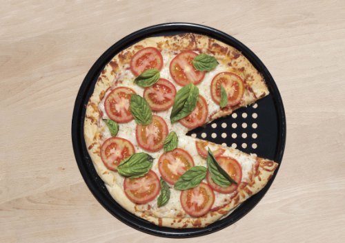 Pizzacraft Round Nonstick Perforated Pizza Pan Crisper/Screen, 12.9in PC0301