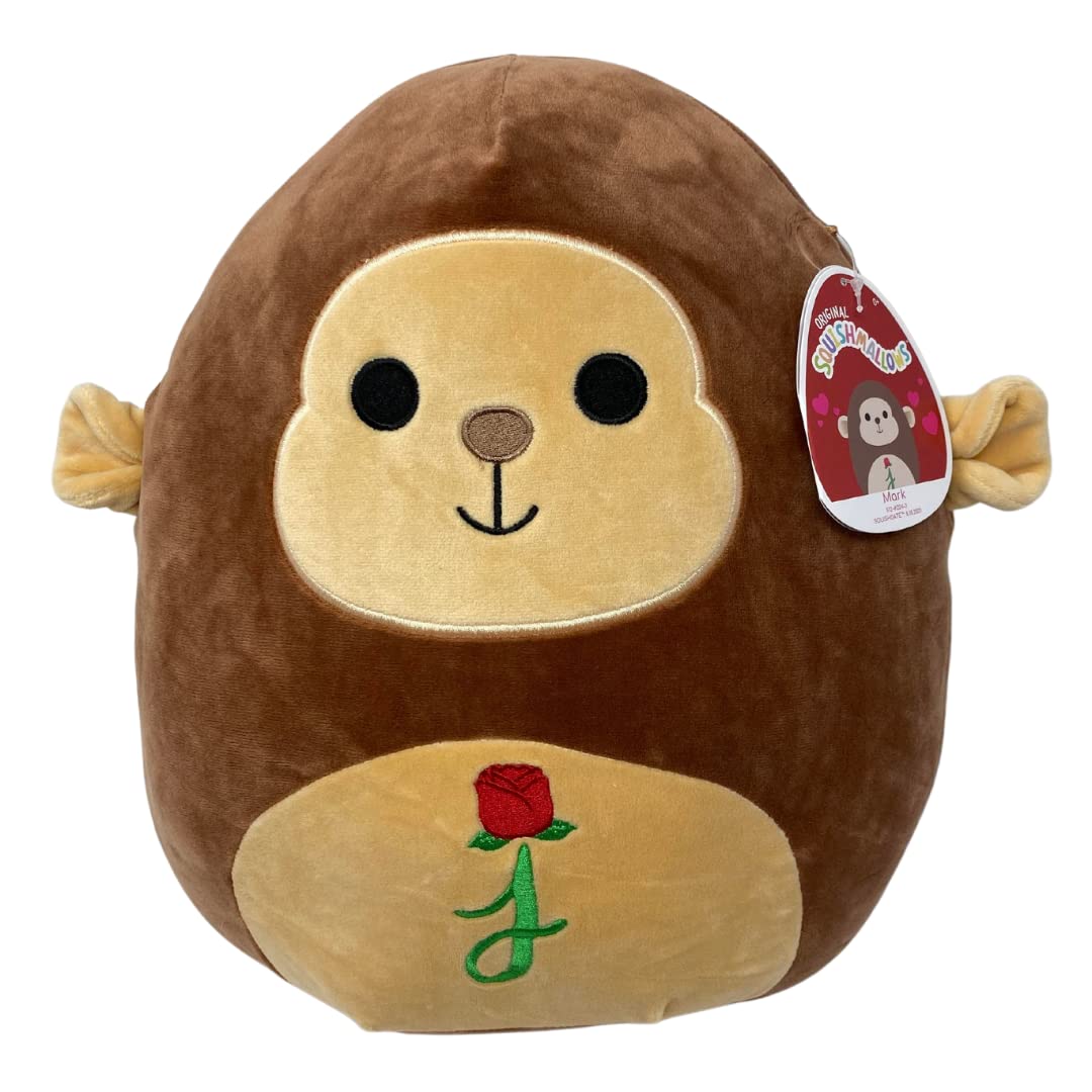 Official KellyToy Squishmallows 12-inch Monogrammed Plush Stuffed Animal - Choose Your Letter! (Mark Monkey with a J)