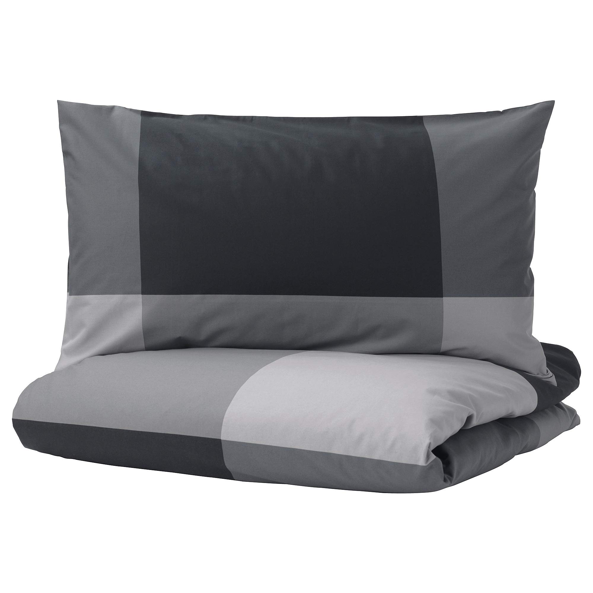 IKEA.. 103.755.26 Duvet Cover and Pillowcase, Black