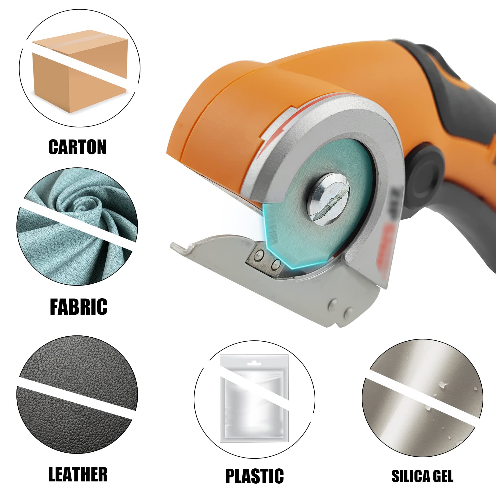 Replacement Rotary Blades Compatible with Worx WX2300 Zipsnip RC2600K,RC2601, RC2602, WX080L, WX081L Model Cutter Blade,New Life for the dull 1-1/2" WA2300 4V ZipSnip Cordless Scissors,2 Pcs