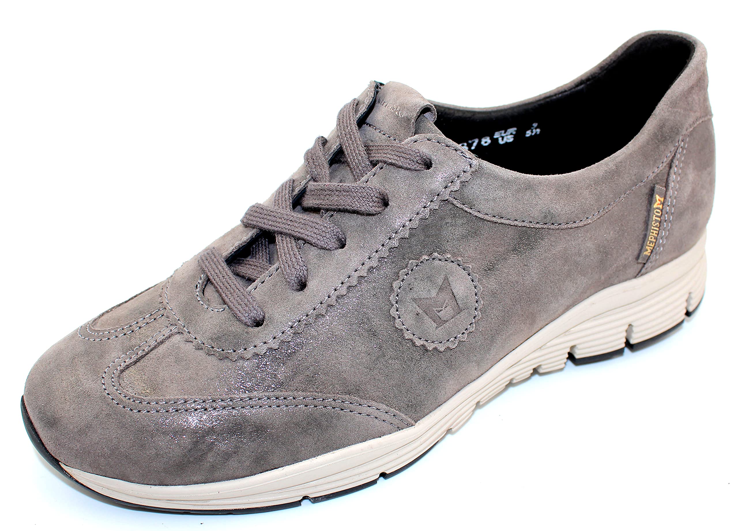 Mephisto Women's Yael Sneaker, Grey Monaco, 10.5