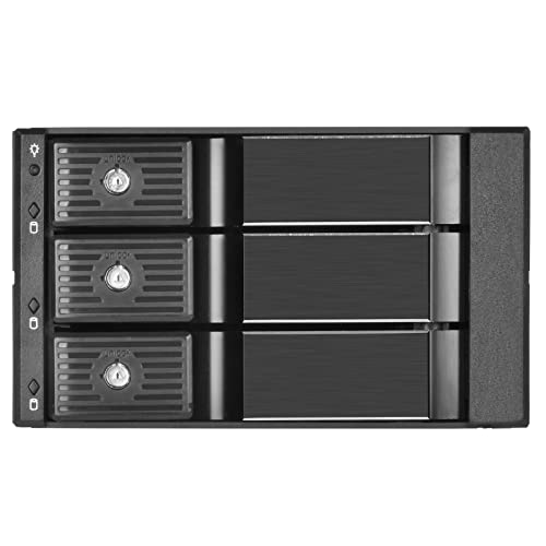 SilverStone FS303-12G Two 5.25" Bay to Three 3.5" SAS-12G / SATA 6Gbit/s trayless hot-swap cage, SST-FS303B-12G