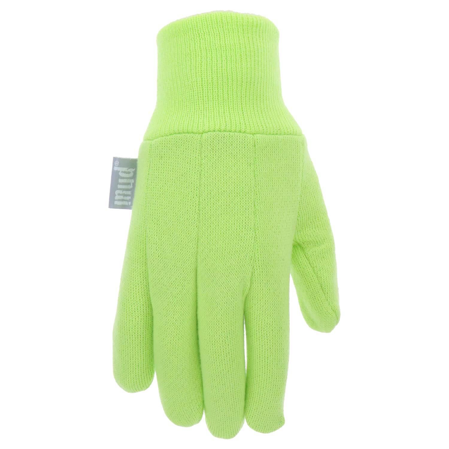 MUD Basic Jersey Cotton Youth Helper Gloves, Extreme Comfort, Elastic Knit Wrist, Hand Protection, Ages 9-12 Yrs., Green (MD60001K-K) (MD60001K-Y)