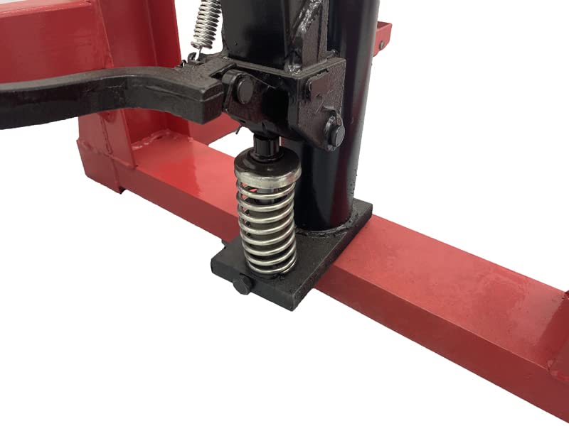 TECHTONGDA Manual Hydraulic Hand Pump Stacker Pallet Stacker Lift Truck Hydraulic Lift Handling Tools with 2200lbs Capacity 63" Lift Height for Single Sided Pallet
