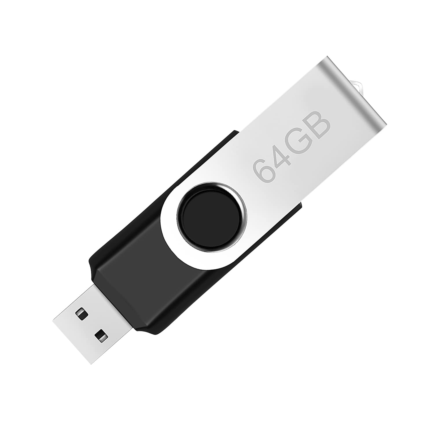 USB 3.0 Flash Drive, 64G Memory Stick-High Speed Thumb Jump Drive Data Storage for Laptop Tablets(Black)