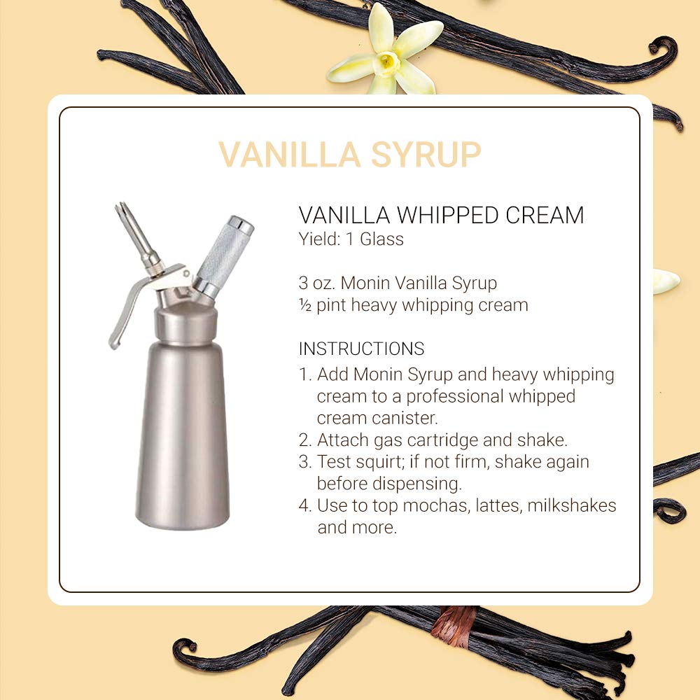 Monin - Vanilla Syrup, Versatile Flavor, Great for Coffee, Shakes, and Cocktails, Gluten-Free, Non-GMO (750 ml)