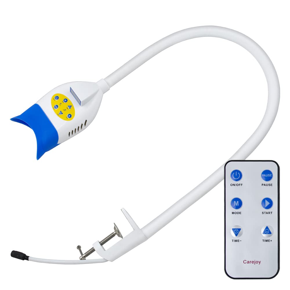 Teeth Whitening Light, Teeth LED Whitening Lamp Bleaching with Remote Control Blue/Red/Purple Light 3 Colors (US Warehouse)