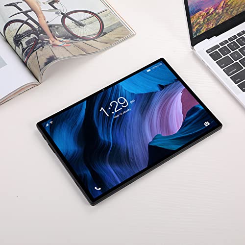soobu 10.1 Inch Tablet Portable Tablet 100-240V 6G RAM 128G ROM 5G 2.4G WiFi 10.1 Inch IPS Screen Home for Travel (US Plug)