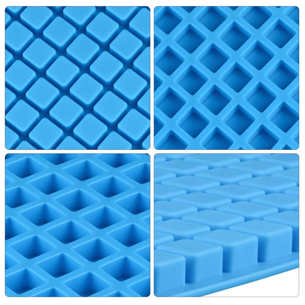 Palksky Silicone Molds for Candy Chocolate Gummy baking, (2 PCS) 126 Cavity Mini Square mold for Ice Cube Pralines Caramels