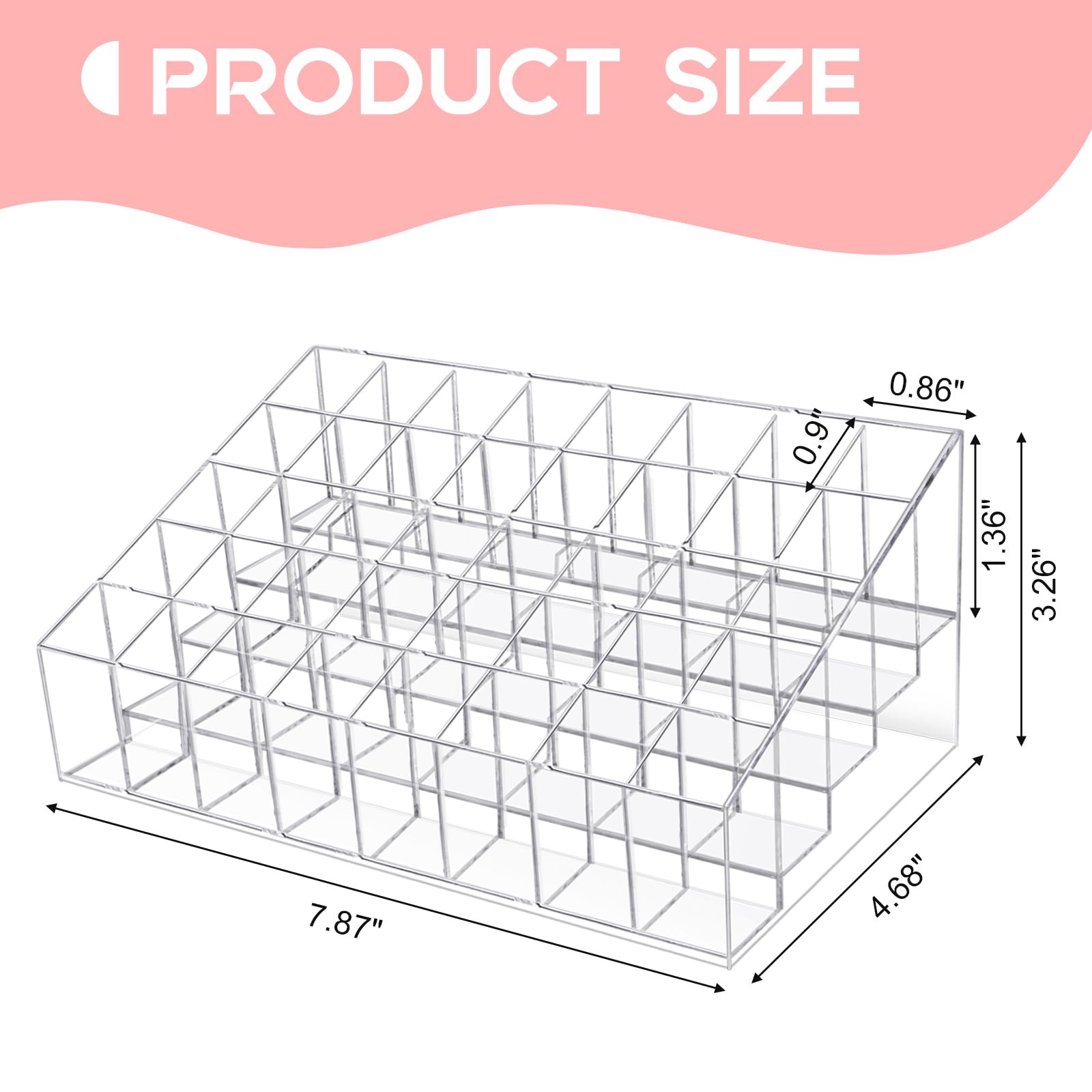 Vowcarol Acrylic Paint Tube Organizer 40 Slots, Watercolor Paint Tube Holder Organizer, Acrylic Paint Holder