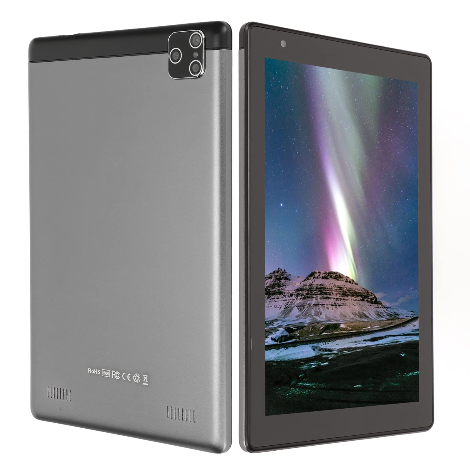 MAVIS LAVEN HD Tablet, 2GB RAM 32GB ROM Calling Dark Grey 8 Inch IPS LCD 1280x800 Resolution 3 Card Slot 100-240V Calling Tablet for Reading for Android 5.1 (US Plug)