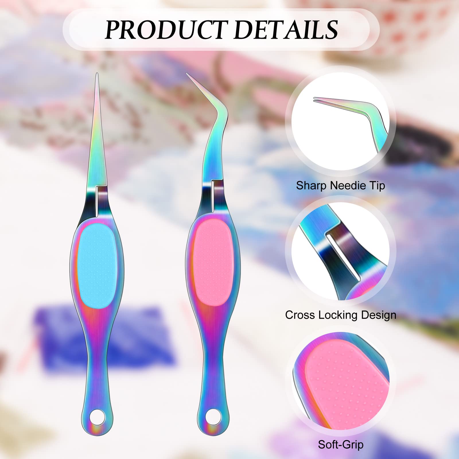 Precision Craft Tweezers for Jewelry & Beading