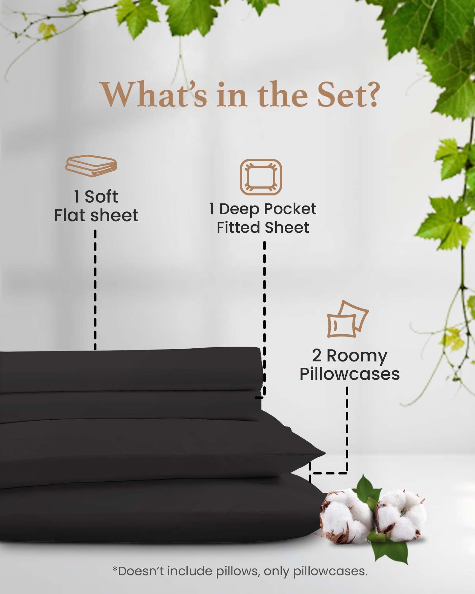 Olympic Queen Sheets Set, 100% Egyptian Cotton, Luxury 600 Thread Count, 4 Pc Super Queen Sheets Sets, Soft & Breathable, Snug Fit, 16" Deep Pocket Fitted Sheet, 2 Pillowcases & 1 Flat Sheet, Taupe