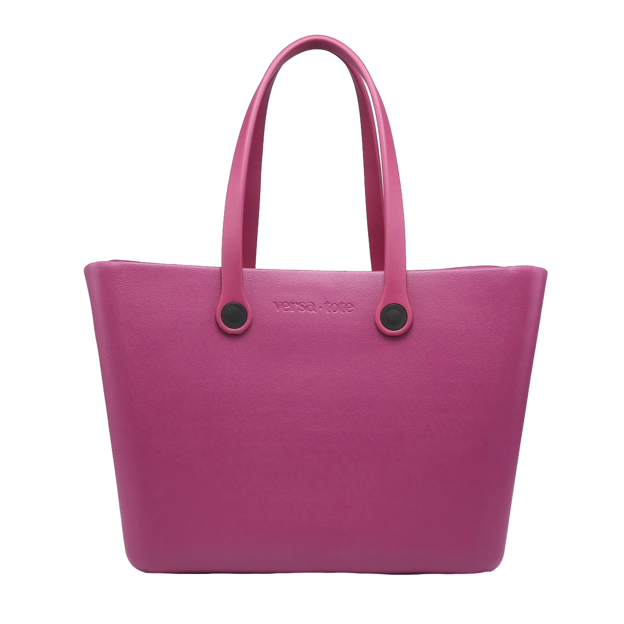 JEN & CO. Carrie Ethylene Vinyl Acetate Waterproof Versa-Tote, Berry Pink