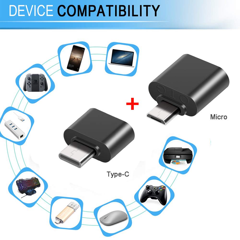 leizhan Type-C USB Flash Drive 256GB, USB C Photo Stick for Huawei P20,Samsung Galaxy S10, S9, Note 9, S8, S8 Plus, with USB OTG Adapter Micro and Type-C USB to USB Converter