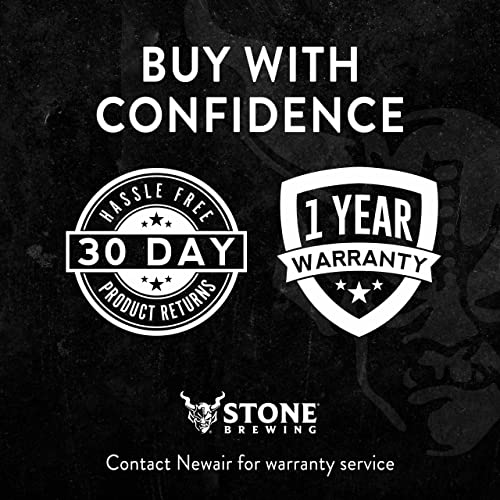 NewAir Stone Brewing 180 Can FlipShelf Beverage and Beer Refrigerator, 24β Built-In or Freestanding Wine Cooler with Reversible Shelves, Perfect for Bar, Gamer Room, or Office